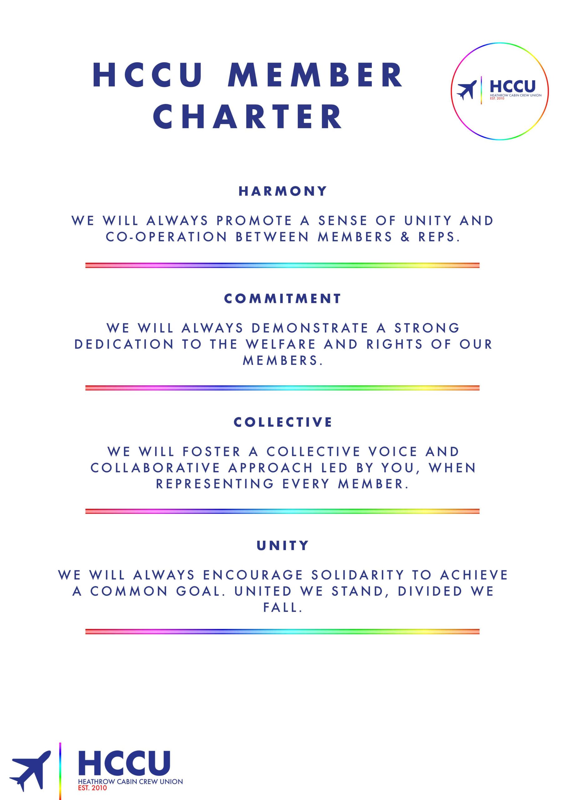 Member Charter – Heathrow Cabin Crew Union